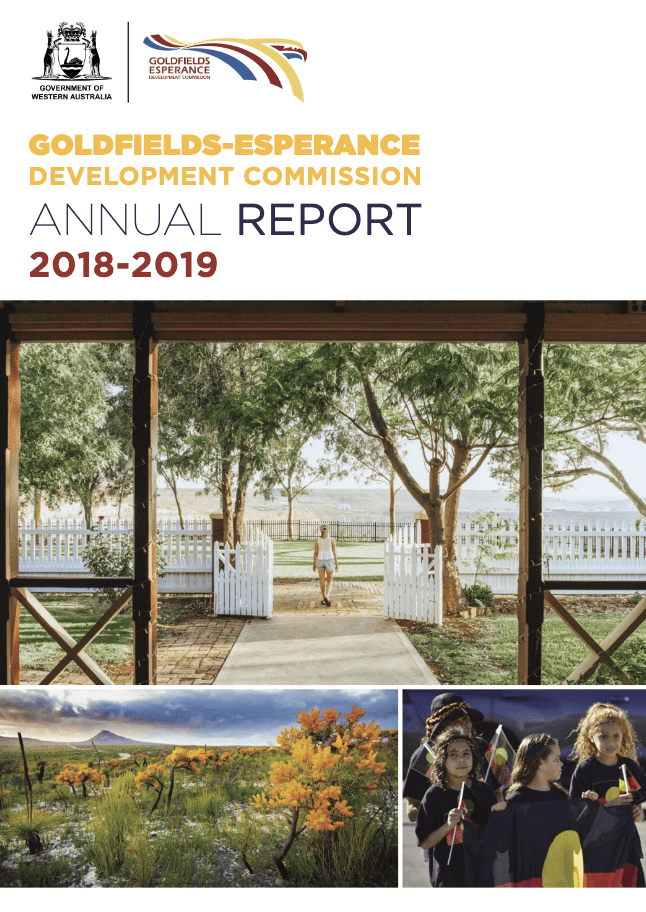 GEDC Annual Report 2018-2019 - Goldfields-Esperance Development Commission (GEDC)